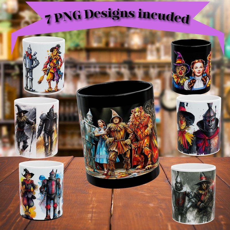 Wizard of Oz Mug Wraps - Etsy UK