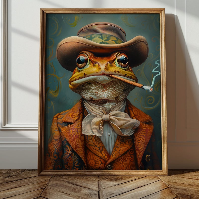 Gentleman Frog - Etsy