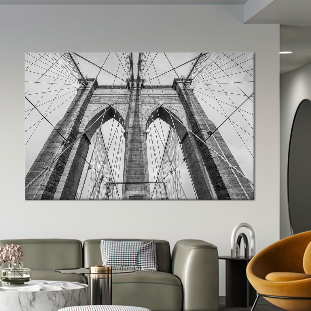 Personalized Brooklyn Bridge Canvas Print: Custom Wall Art - Etsy