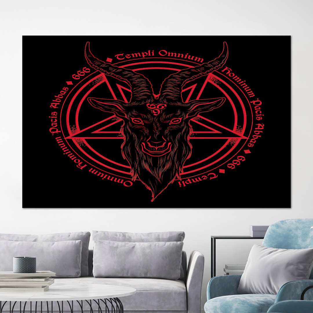 Japanese Wall Art, Satanist Art, Devil Wall Art, Modern Glass, 3D ...