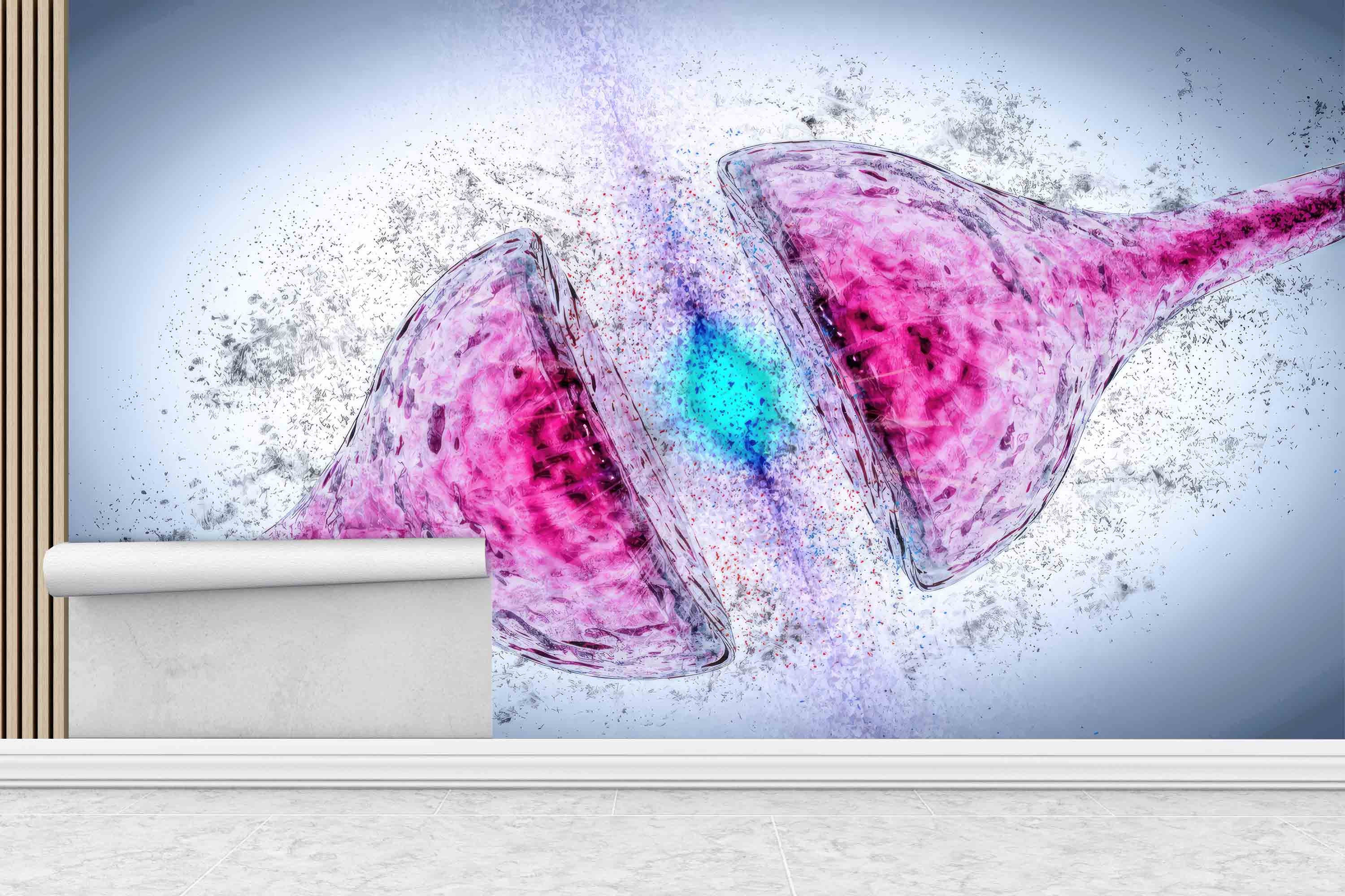 Neurology Brain Art, Science Wall Art, Neurons Wall Art, Modern Glass ...