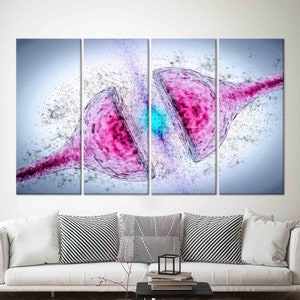 Neuron Canvas Art: 3D Brain Science Wall Decor - Etsy