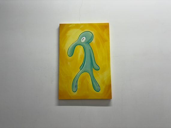 Squidward Painting