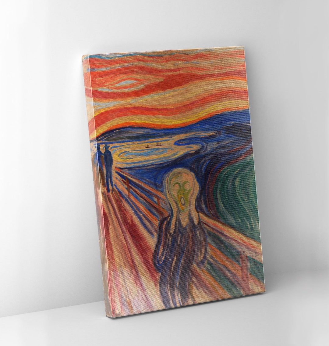 Edvard Munch the Scream Canvas Print: Ready to Hang Art Reproduction - Etsy