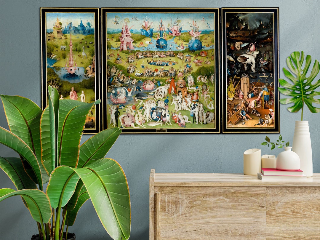 Printed Canvas, El Jardin De Las Delicias De El Bosco, Canvas Print ...