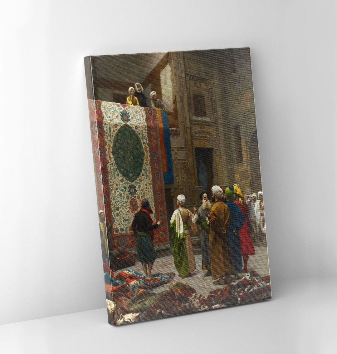 Printed Canvas, Jean Leon Gerome, the Carpet Merchant, New Home Gift ...
