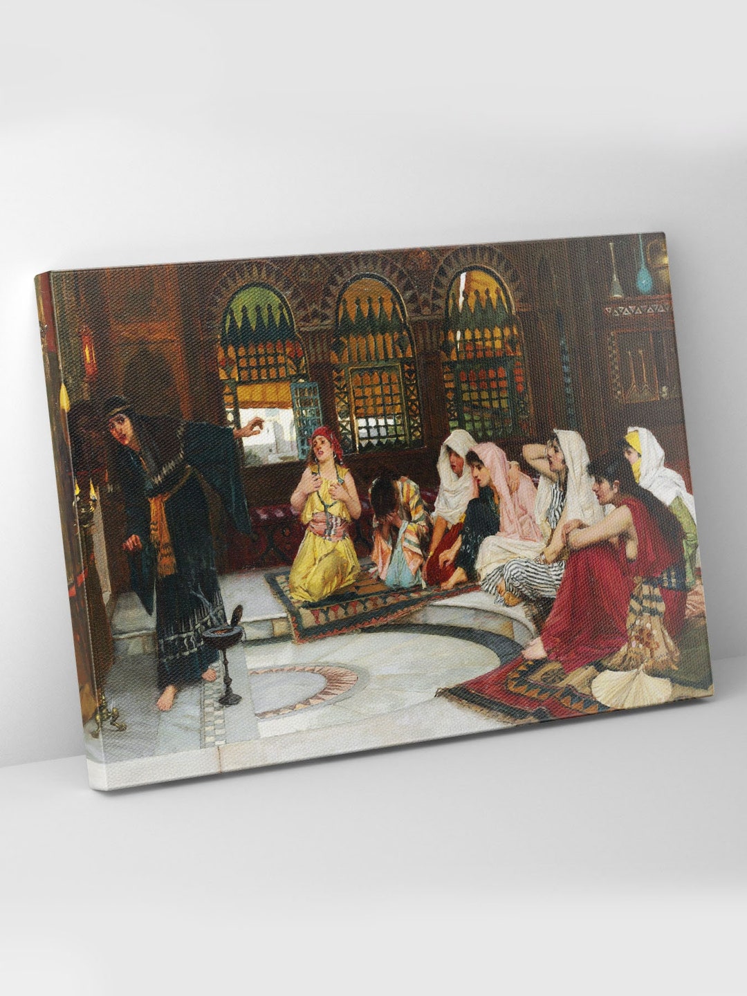 Printed Canvas, John William Waterhouse Consulting the Oracle Christie ...