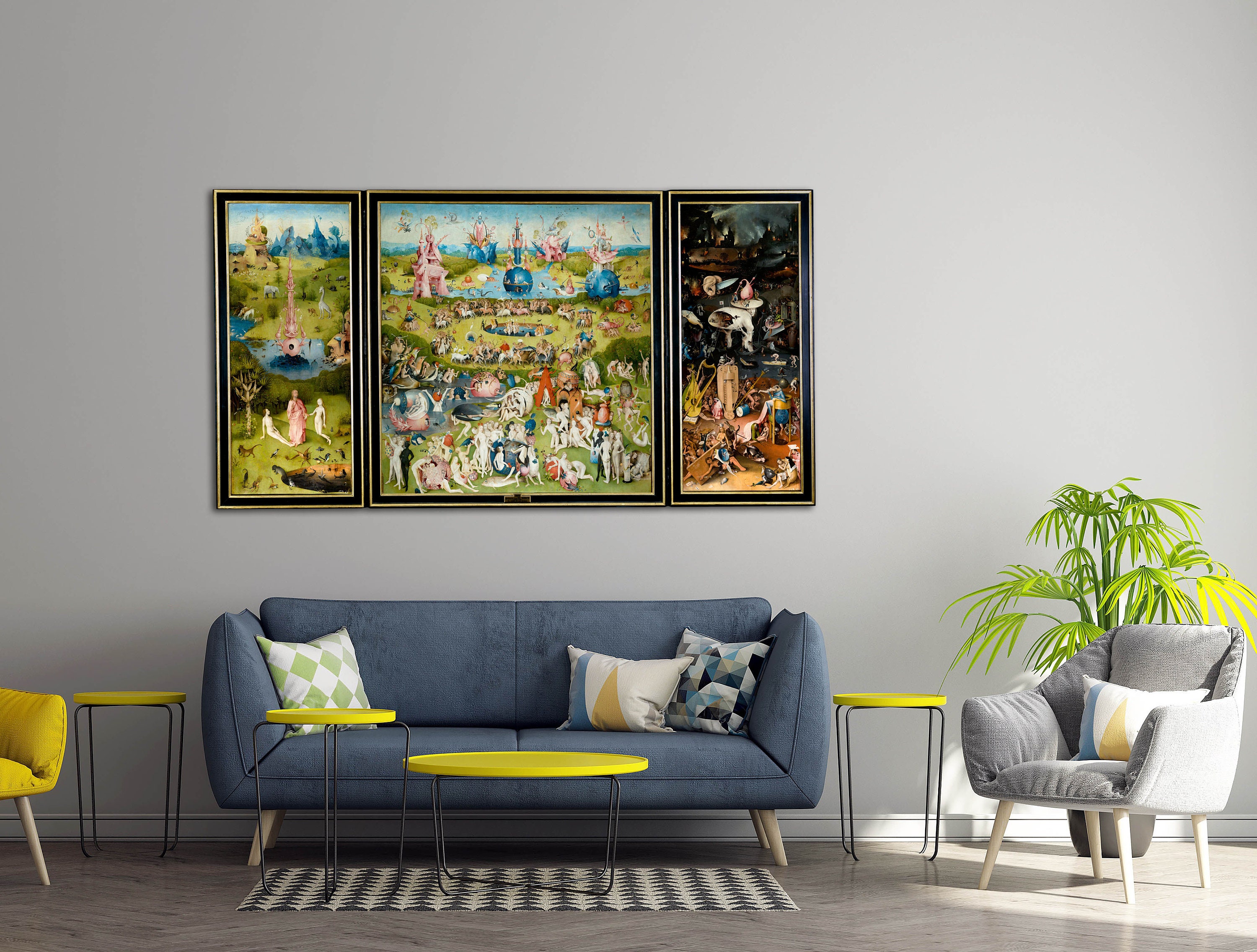 Printed Canvas, El Jardin De Las Delicias De El Bosco, Canvas Print ...