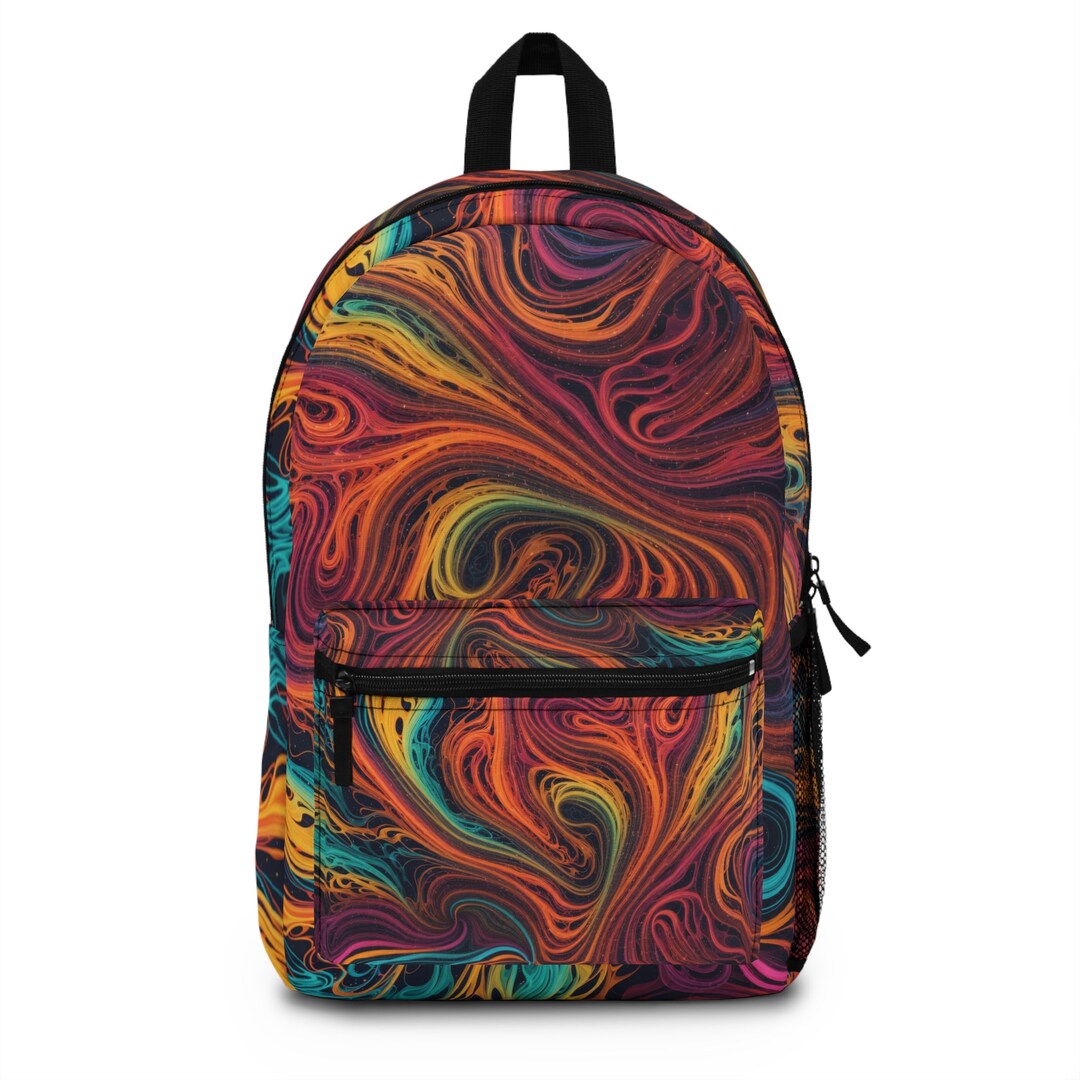 Psychedelic Backpack no Boundaries - Etsy