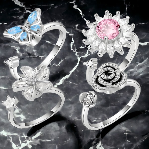 Anxiety Butterfly Ring - Etsy