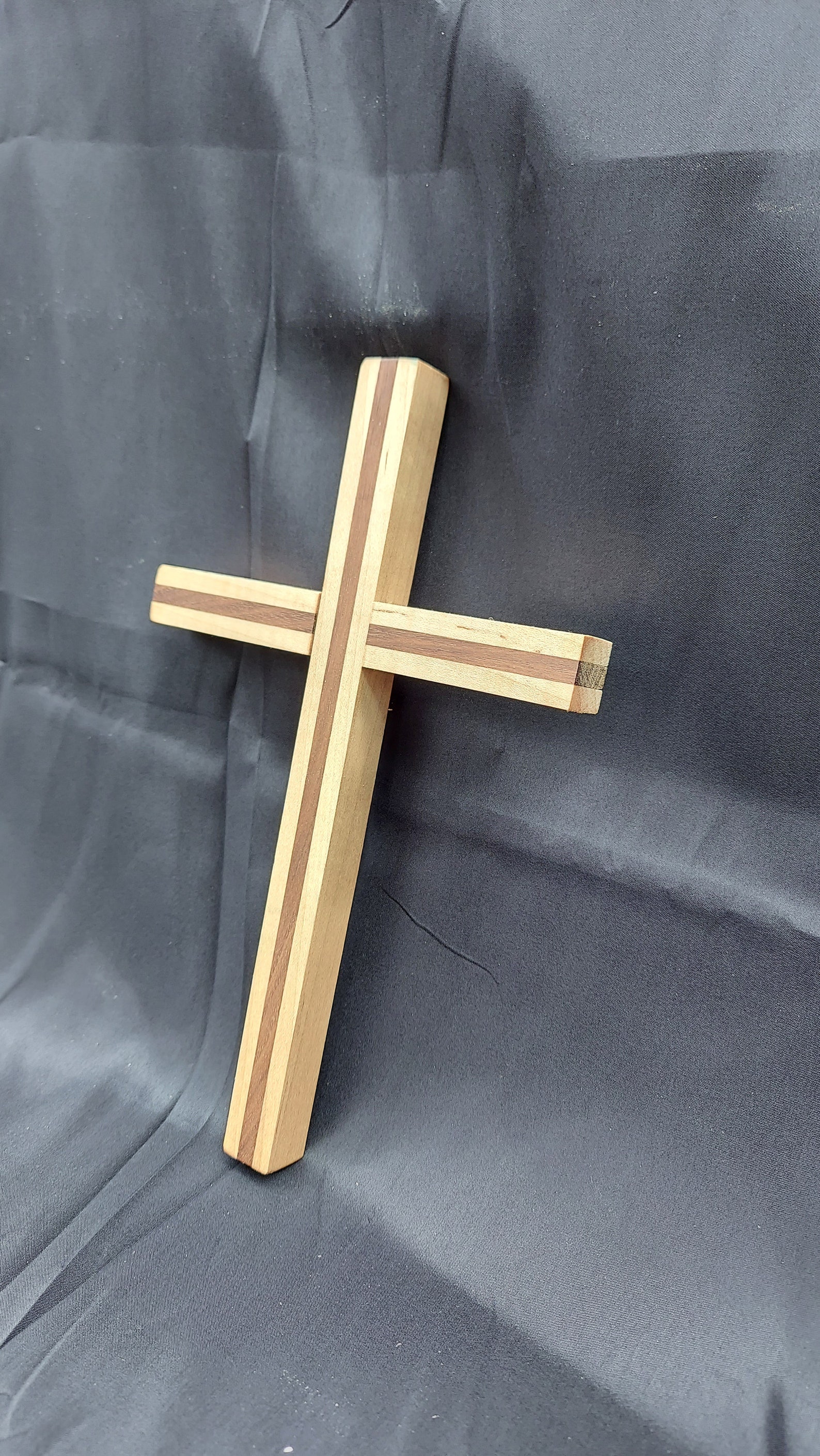 Beautiful Handmade Wooden Cross Maple and Walnut - Etsy