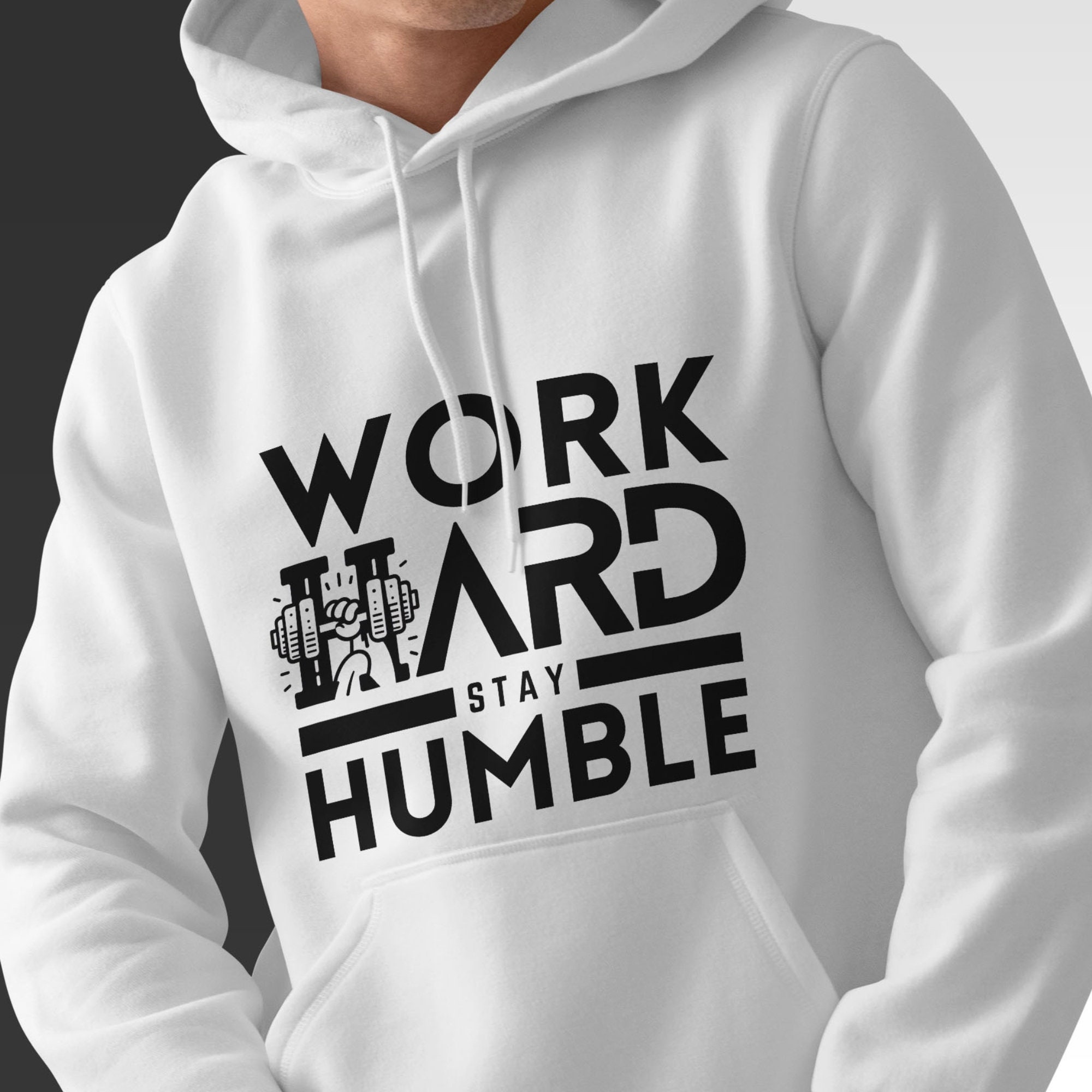 Work Hard Stay Humble SVG File, Motivational Quote SVG, Positive Quote ...