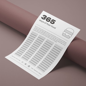 365 Days of Fast Food: Track Your Consumption and Reflect on Life ...