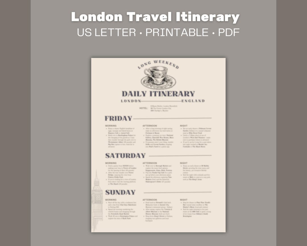 London Long Weekend Itinerary | 3-day Travel Guide to Make the Most Out ...