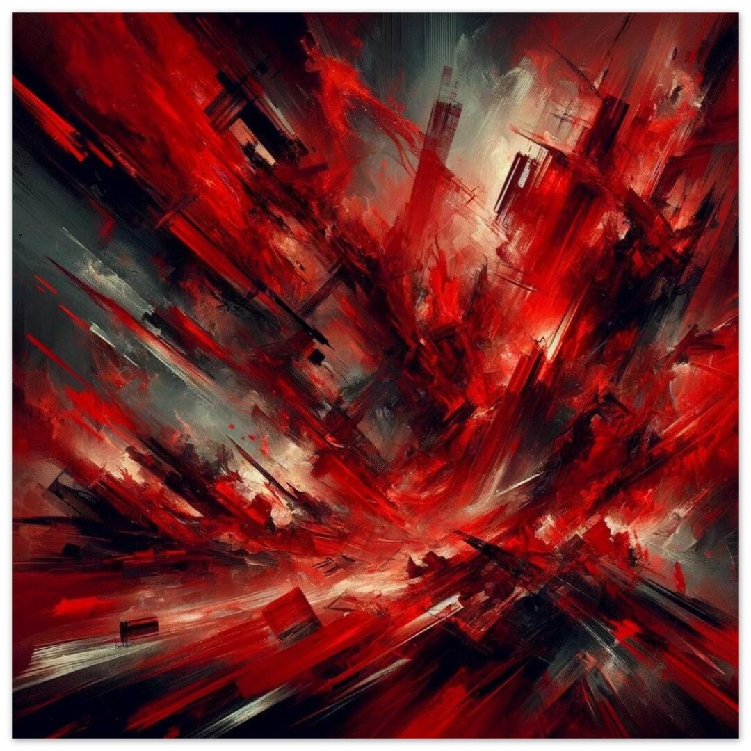 The Intense and Fiery Nature of Anger Premium Poster Wall Art Painting ...