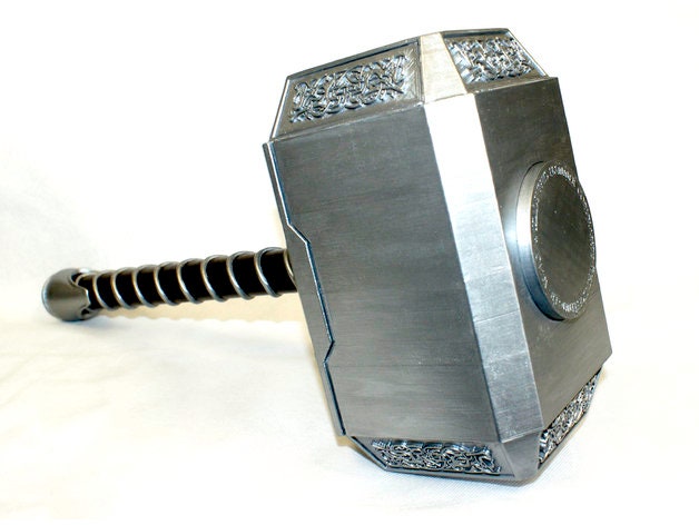 Mjölnir THOR'S HAMMER 3D Printed Painted - Etsy