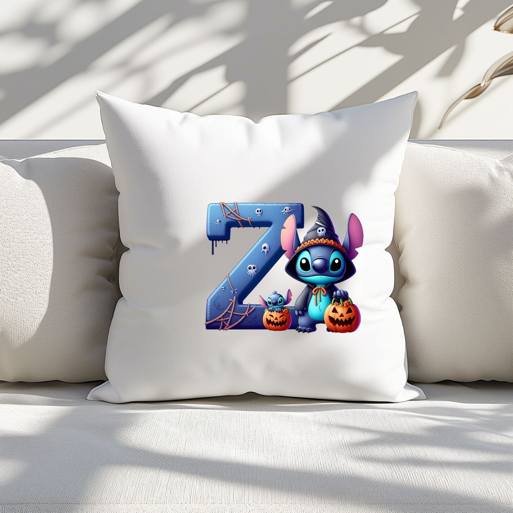 Halloween Day STITCH Alphabet Font Clipart Halloween Stitch Png ...