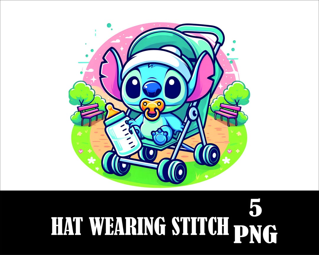 Baby Stitch Clipart Png Download Sublimation Template Digital File T ...