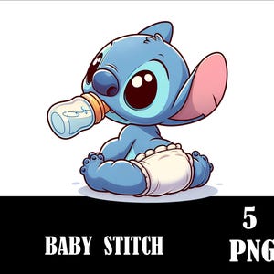 Baby Stitch Clipart PNG, Sublimation Design (digital File) - Etsy