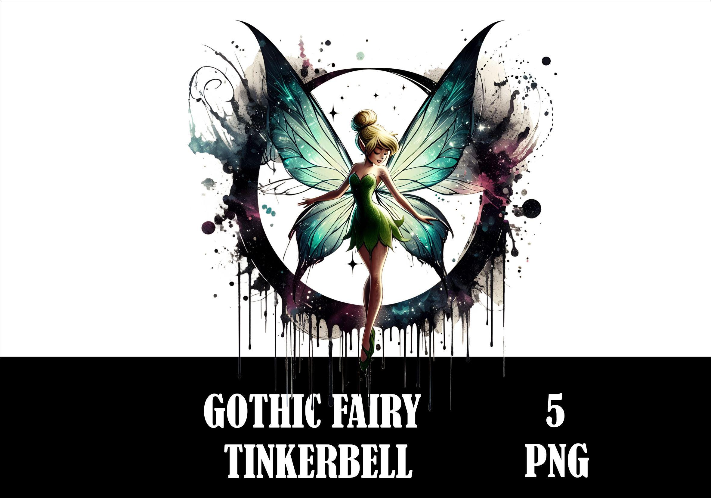 Gothic Fairy Black Fairy Tinker Clipart Png Digital Download ...