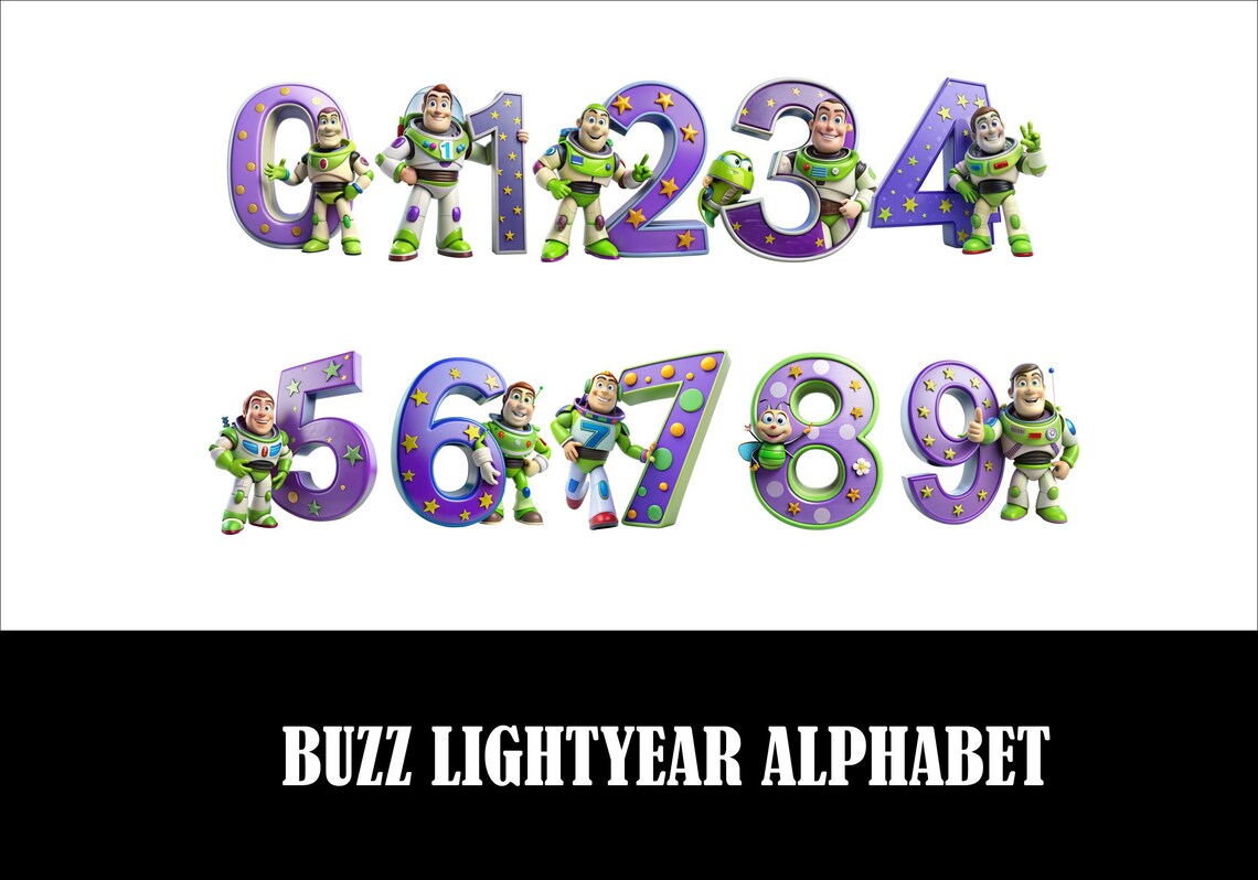 Buzzy Lightyear Alphabet Font Toy Clipart Story Png Download ...