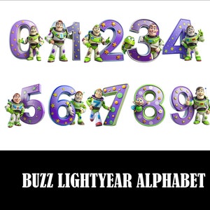 Buzzy Lightyear Alphabet Font Toy Clipart Story Png Download ...