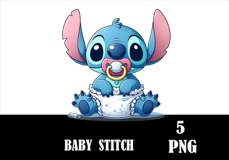 Baby Stitch Clipart PNG, Sublimation Design (digital File) - Etsy