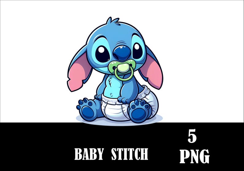 Baby Stitch Clipart PNG, Sublimation Design (digital File) - Etsy