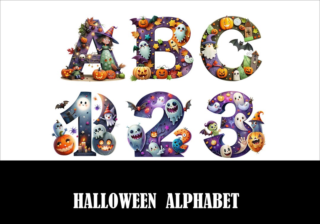 Halloween Alphabet Halloween Horror Night Clipart Png Download ...