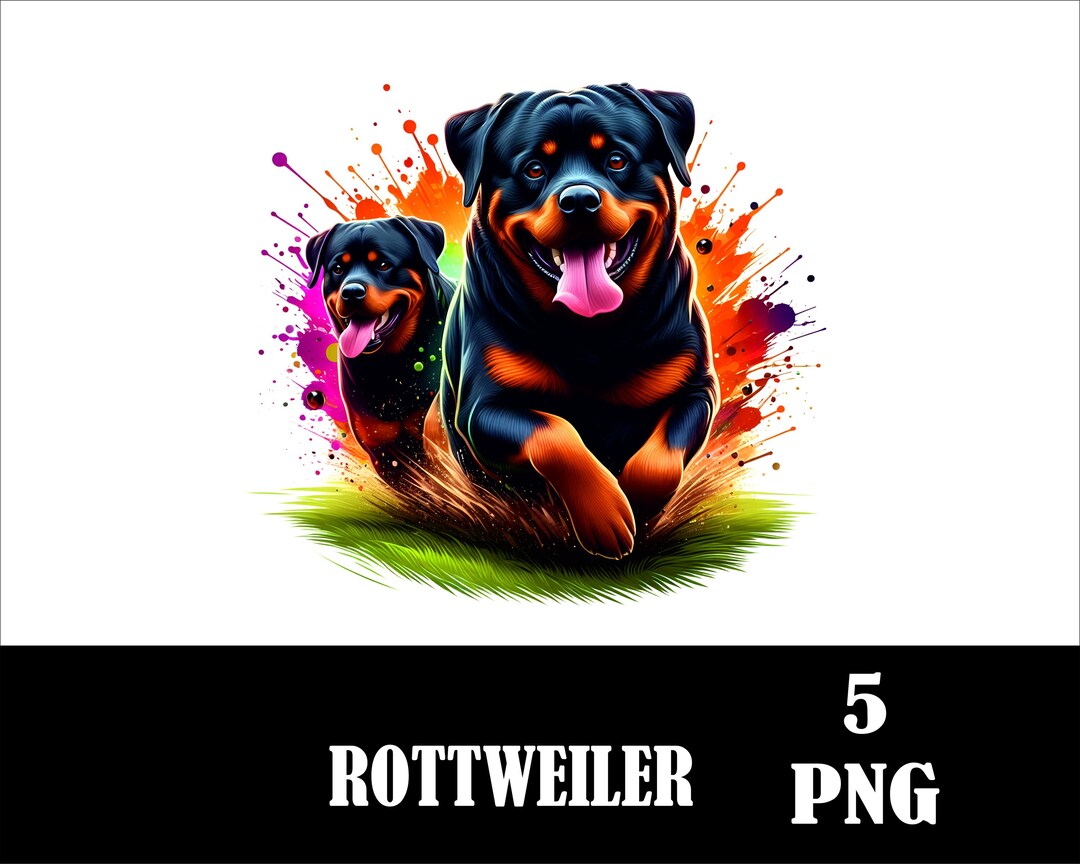Rottweilers Dog Png Download Sublimation Template Digital File T-shirt ...