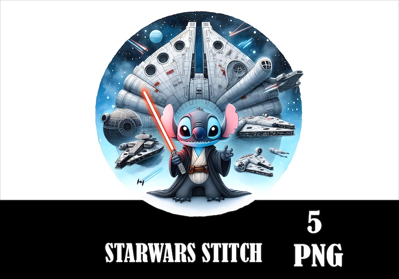 Starwars STITCH Jedi Stitch Darth Vader Stitch Starwars Destroyer ...