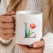Tulip Flower Alphabet Font Clipart Png Download Sublimation Template ...