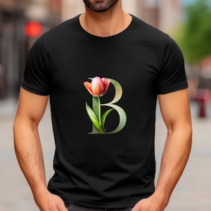 Tulip Flower Alphabet Font Clipart Png Download Sublimation Template ...