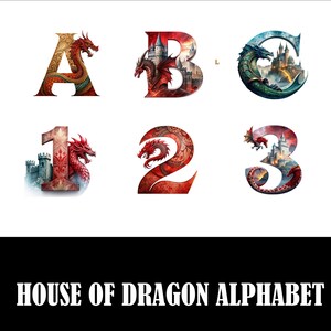 FLAME DRAGON Alphabet Font Clipart Png Download Sublimation Template ...