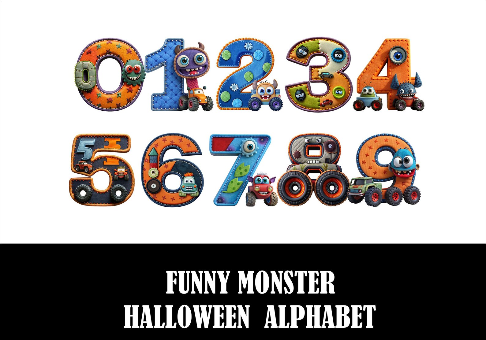 Funny Halloween Alphabet Monster Halloween Clipart Png Download ...