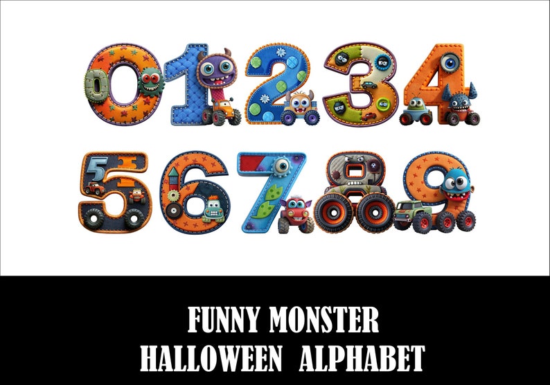 Funny Halloween Alphabet Monster Halloween Clipart Png Download ...