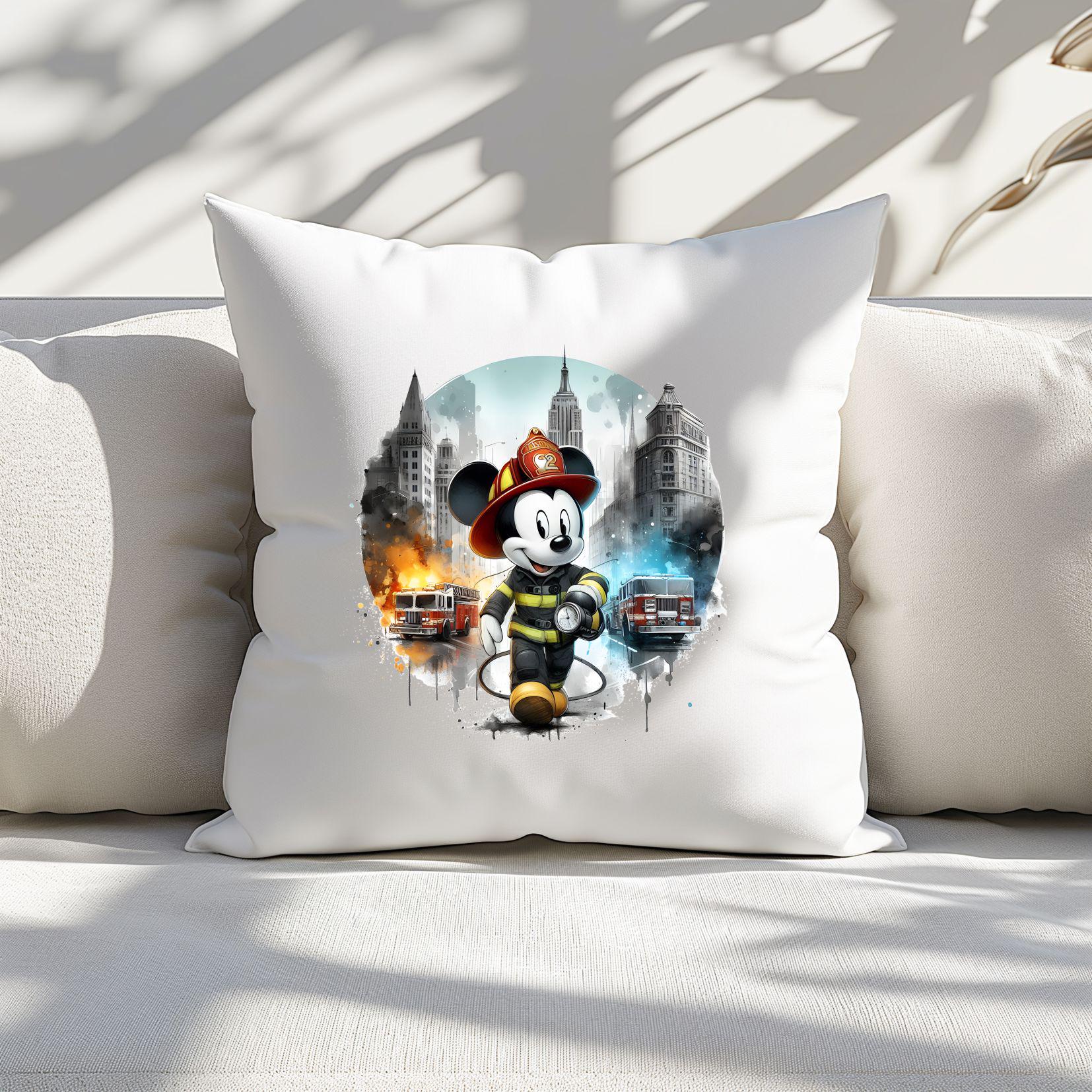 FIREMAN Mickey MOUSE Firefighter Clipart Png Download Sublimation ...