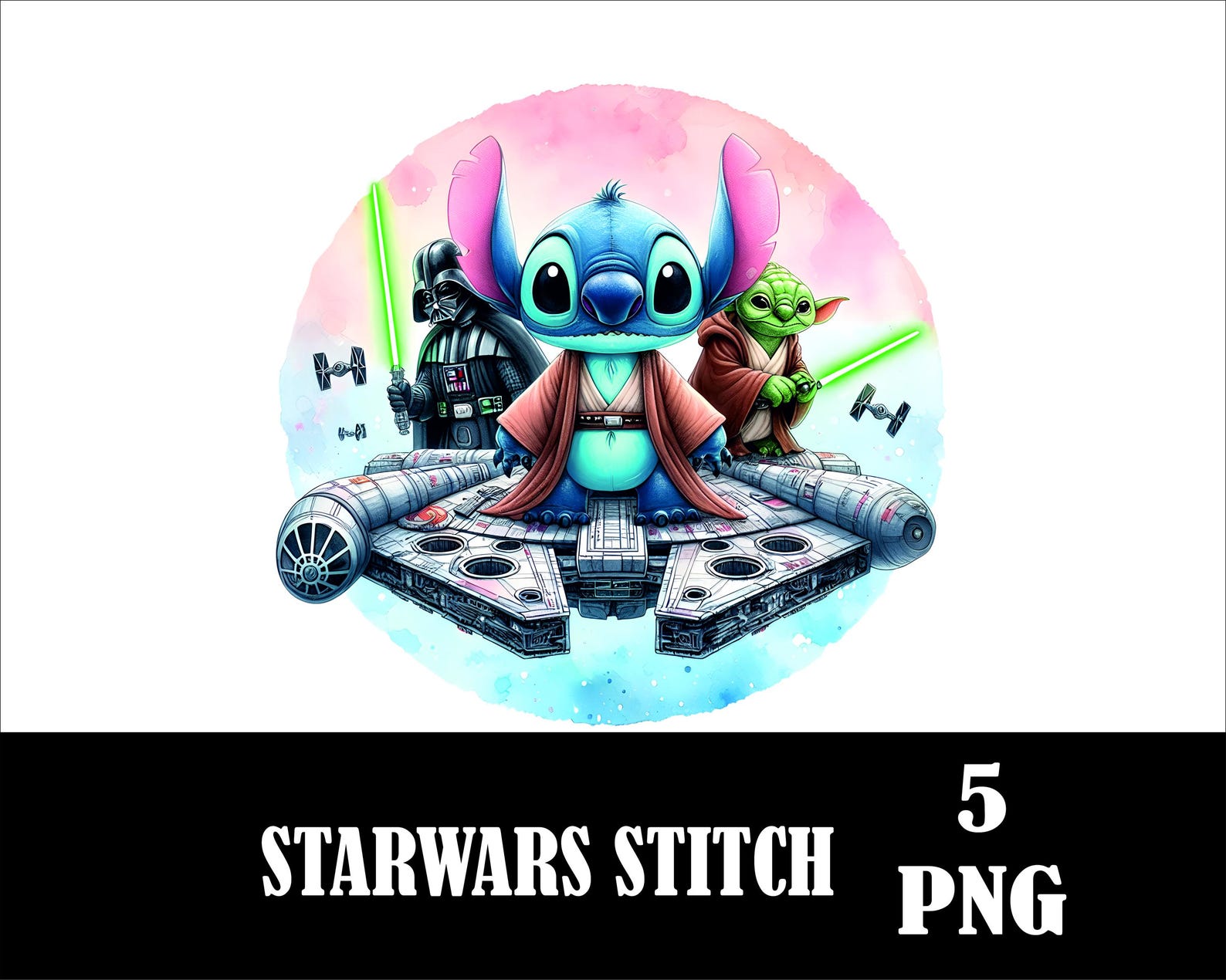 Starwars STITCH Jedi Stitch Darth Vader Stitch Starwars Destroyer ...
