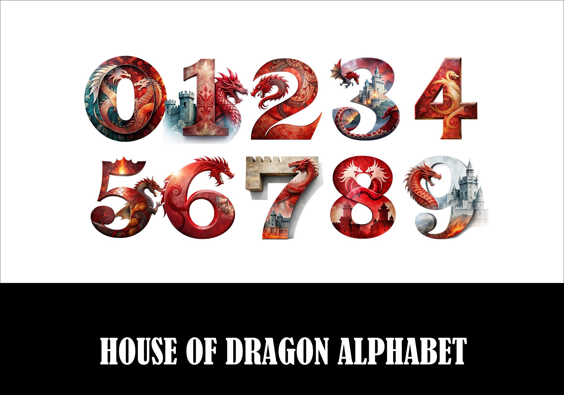 FLAME DRAGON Alphabet Font Clipart Png Download Sublimation Template ...
