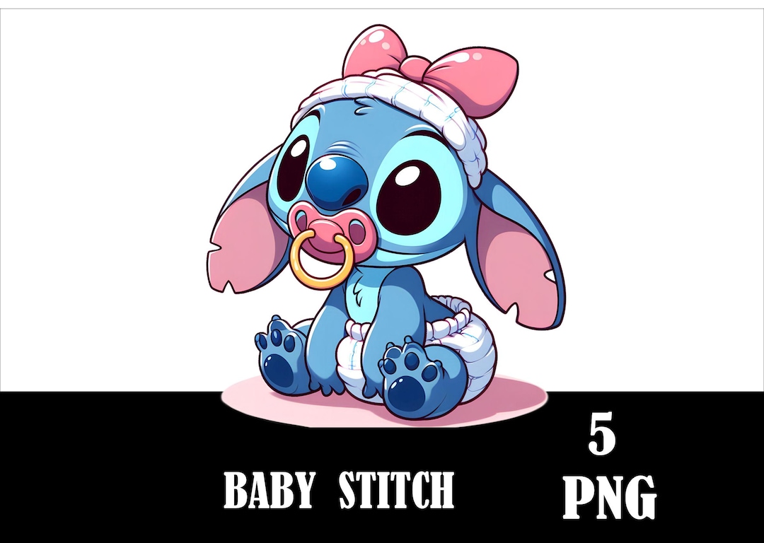 Baby Stitch Clipart Png Download Sublimation Template Digital File T ...