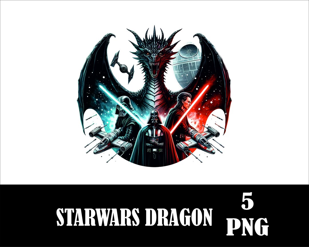 Starwars Vs Dragon Jedi Dragon Warrior Dragon Darthvader Fighter Prince ...