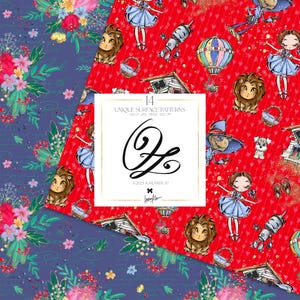 Wizard of Oz Digital Paper Pack: Seamless Patterns (12x12" JPG) - Etsy