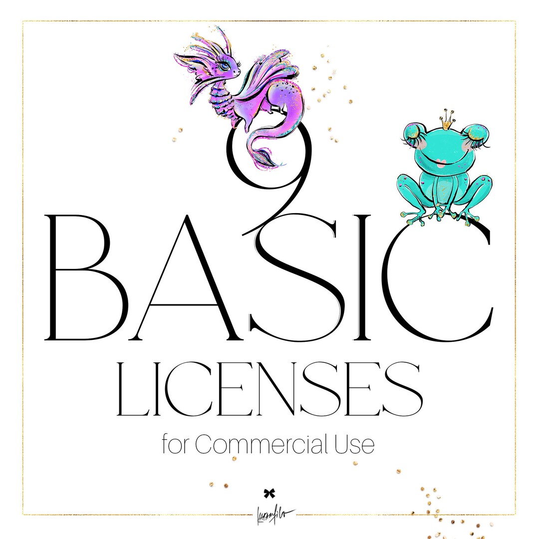 9 Basic Licenses for Clip Art & Digital Paper Commercial Use - Etsy