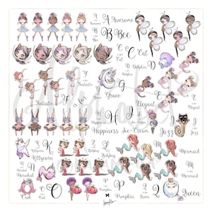 Whimsical Alphabet Clipart: Children's Animal Letters (PNG) - Etsy