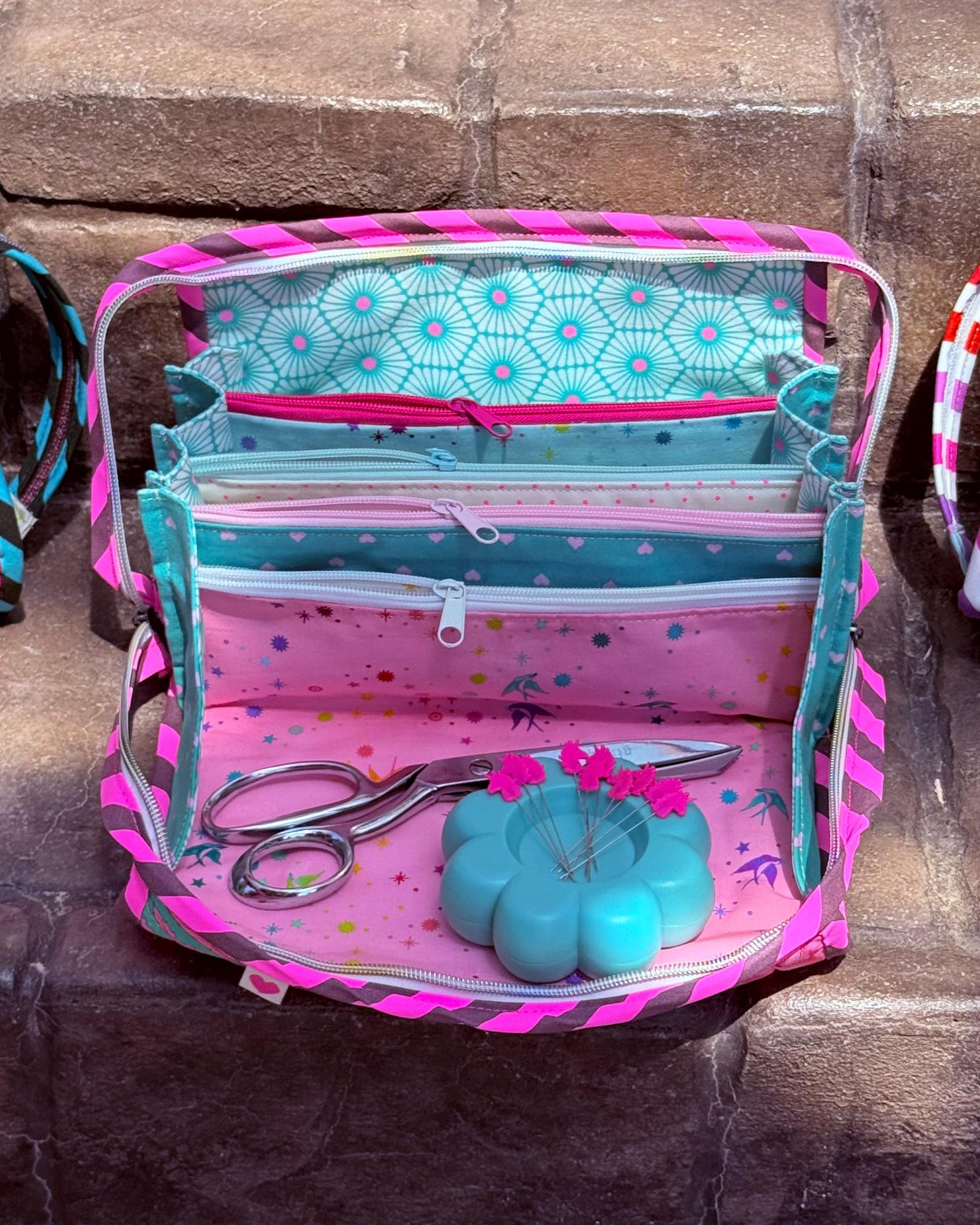 Tula Pink Goldfish Bionic Gear Bag: Handmade Sewing Organizer - Etsy