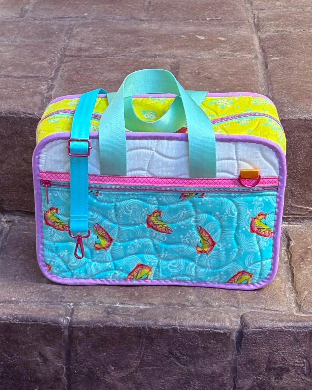 Tula Pink Quilt Organizer Bag: Full Moon Forest Fabric, Handmade - Etsy