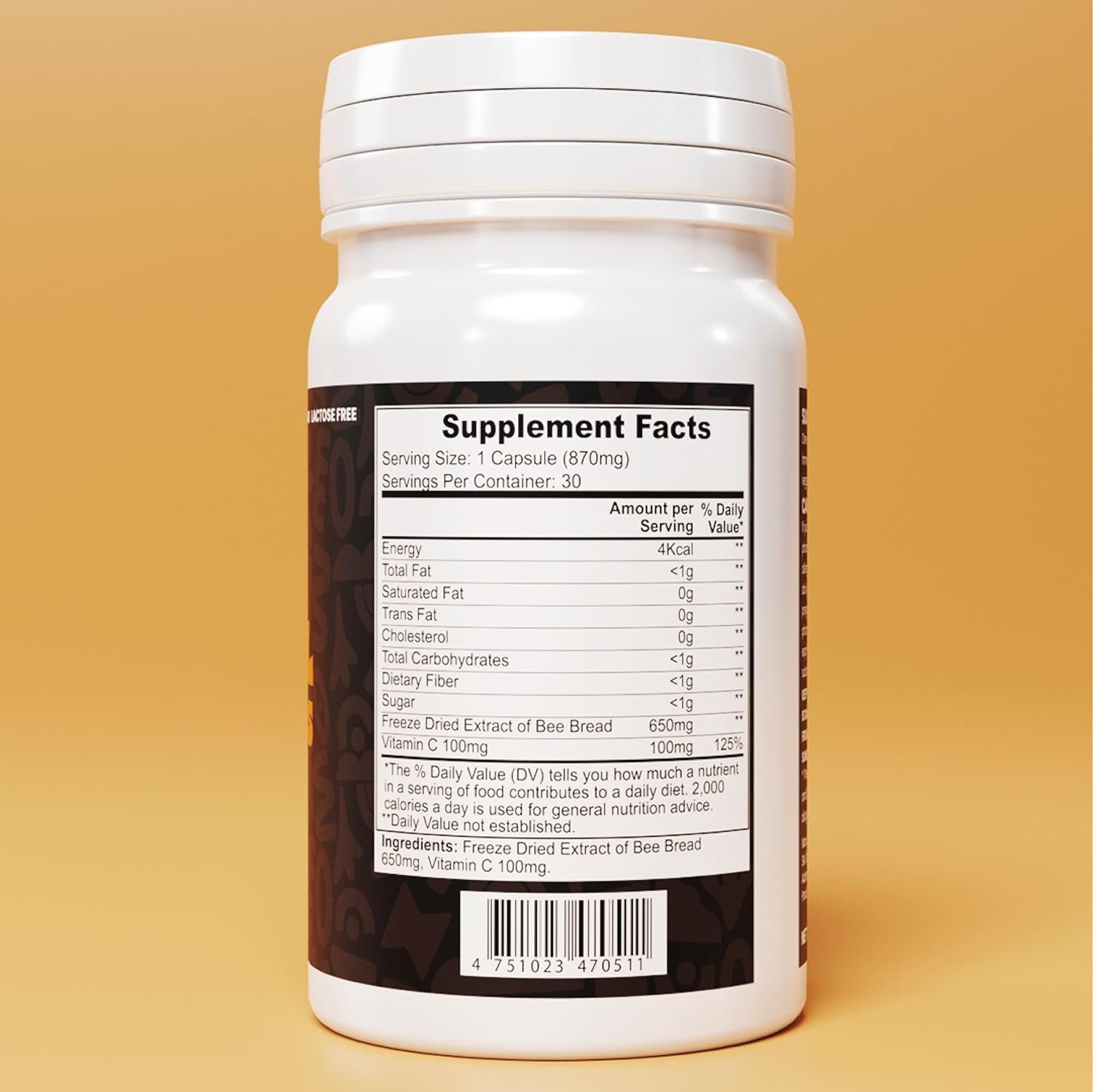 Bee Pearl Capsules Bee Bread fermented Bee Pollen 100% Natural ...