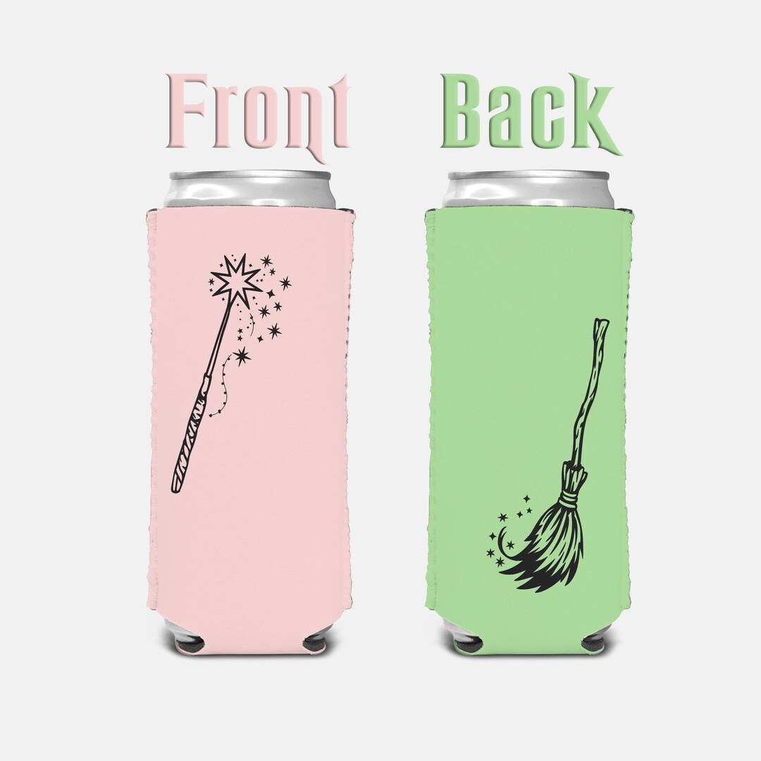 Magical Pink & Green Tall Skinny Can Cooler | Wicked Inspired Can ...