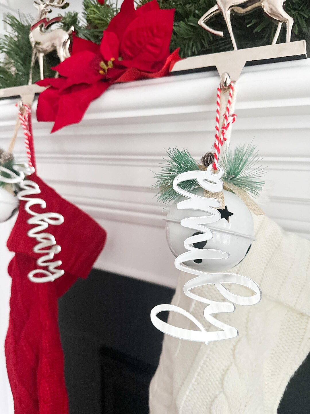 Acrylic Stocking Name Tags | Personalized Stocking Tags | Custom ...