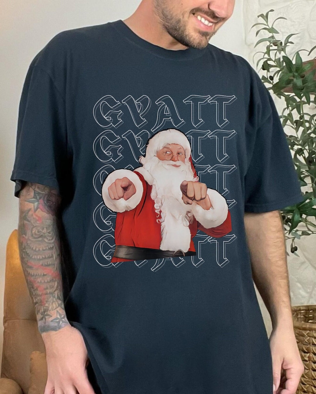 GYATT Tshirt, Middlefinger, Christmas Tshirt, Gift for Dad, Middle ...